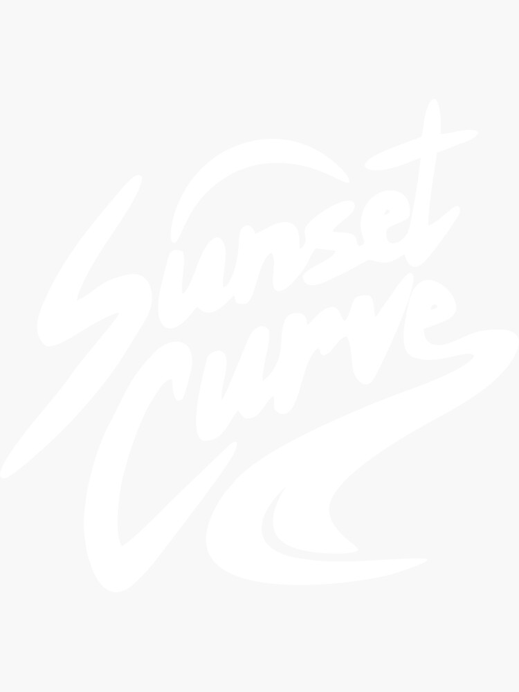 "Sunset curve" Sticker for Sale by chococaramels | Redbubble