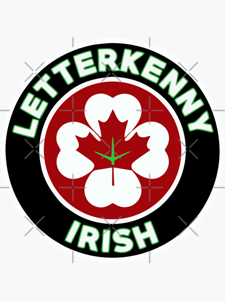 "Letterkenny Irish logo circle design" Sticker for Sale by FittsWilliam ...