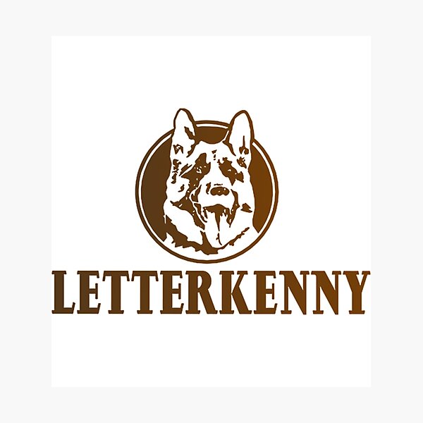 "Letterkenny dog symbol movie logo" Photographic Print by FittsWilliam ...