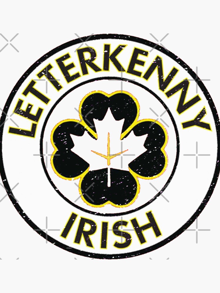 "Irish Letterkenny logo design vintage" Sticker for Sale by ...