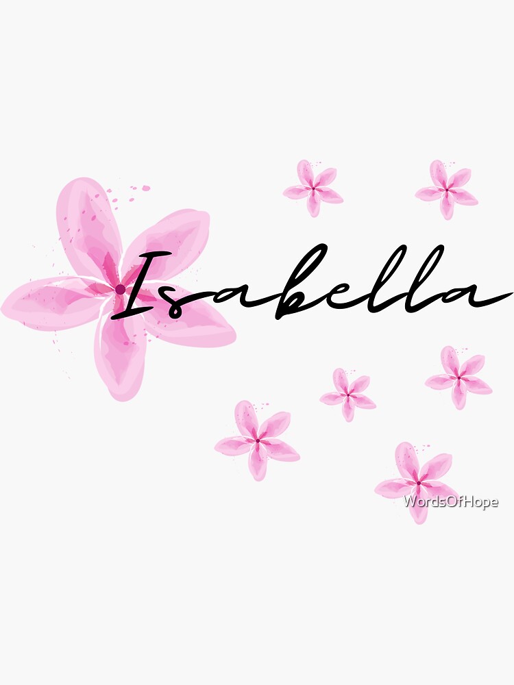 "Isabella Sticker pack" Sticker for Sale by WordsOfHope | Redbubble