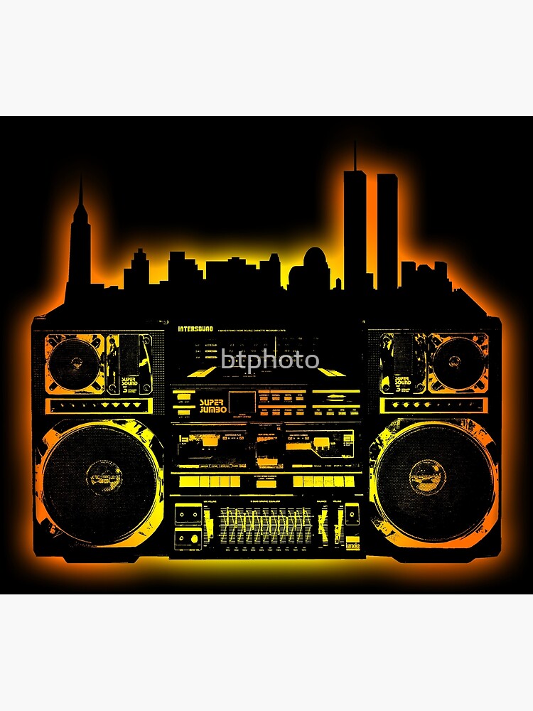 "Boombox City" Poster for Sale by btphoto | Redbubble