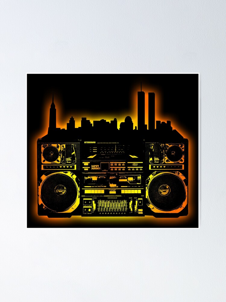 "Boombox City" Poster for Sale by btphoto | Redbubble