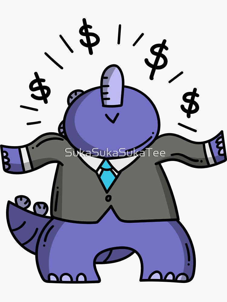 "Rich Boss" Sticker for Sale by SukaSukaSukaTee | Redbubble