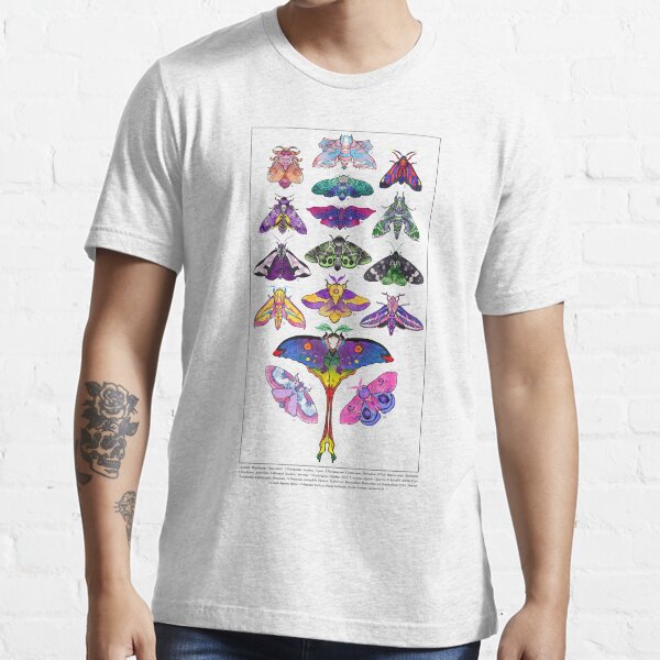 "Pride Moths: Full" T-shirt for Sale by EvaraHargreaves | Redbubble ...
