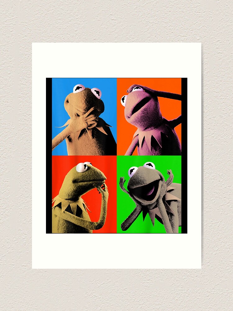 Lámina artística «Los Muppets Kermit The Frog Pop Art El show de los ...