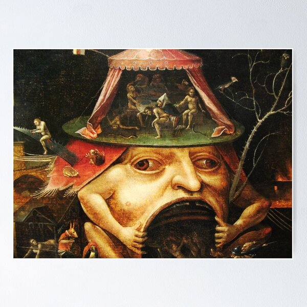 "Hieronymus Bosch monster eating people" Poster for Sale by Matthew ...