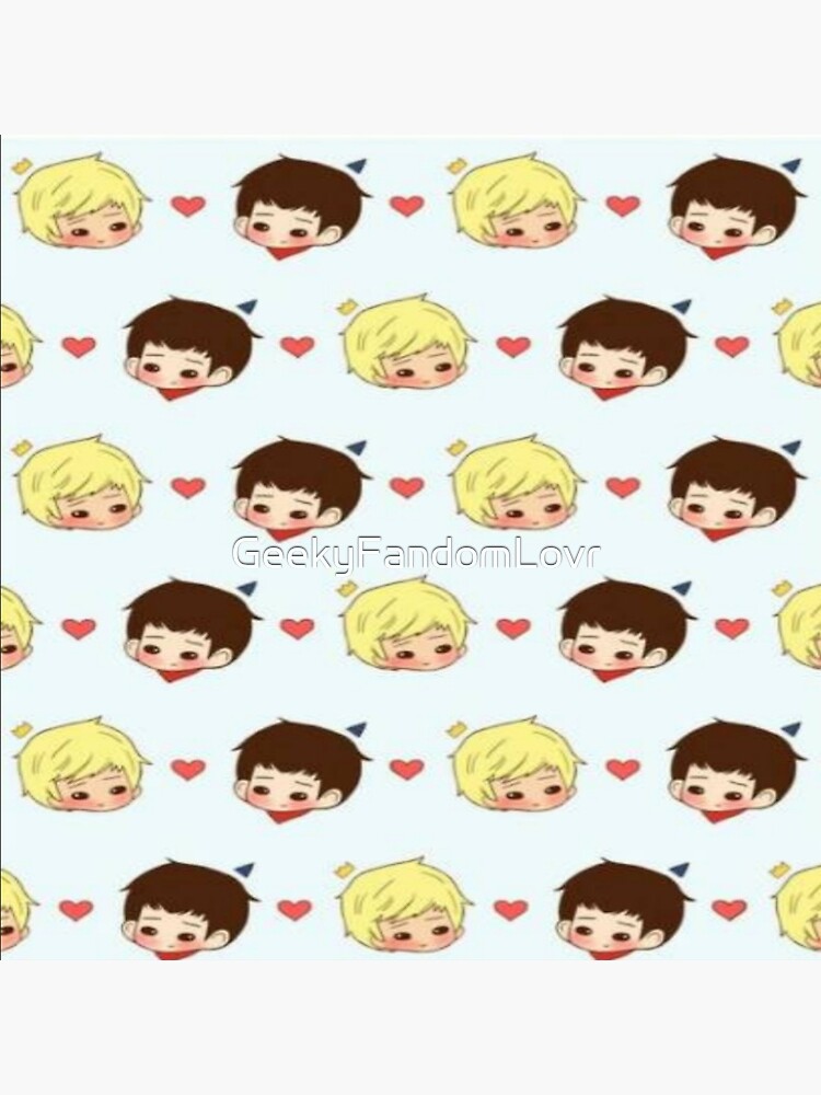 "Merthur chibi faces" Poster by GeekyFandomLovr | Redbubble