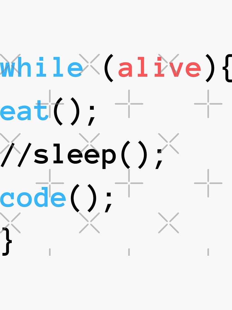 "Eat Sleep Code | Programmer | Web Developer | hacker" Sticker for Sale ...