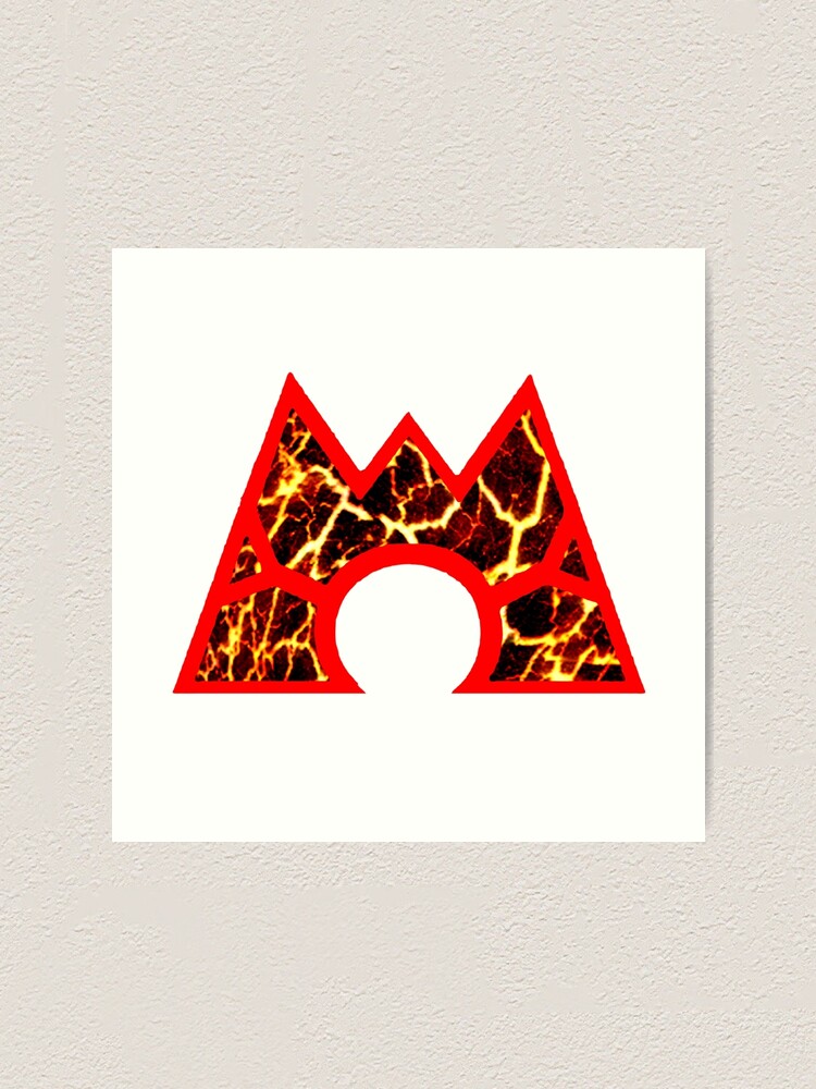 "Team Magma Logo (Pokemon)" Art Print by NotaCat | Redbubble