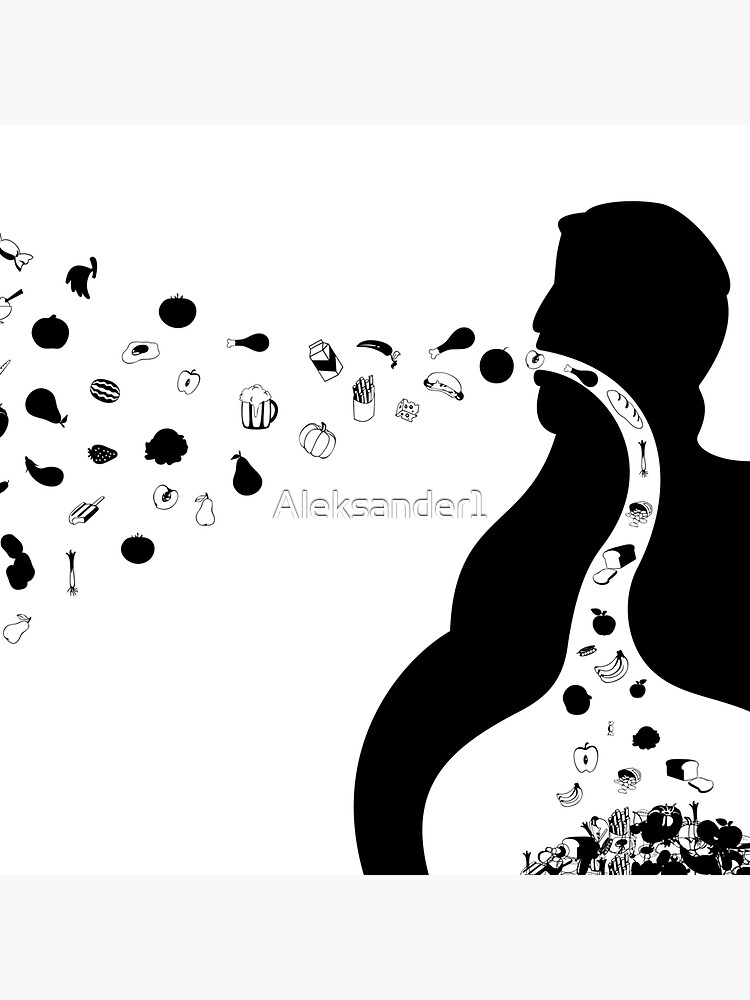 "Glutton" Sticker for Sale by Aleksander1 | Redbubble