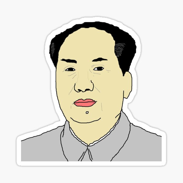 "Chairman Mao Zedong Portrait" Sticker for Sale by KJCasey1982 | Redbubble