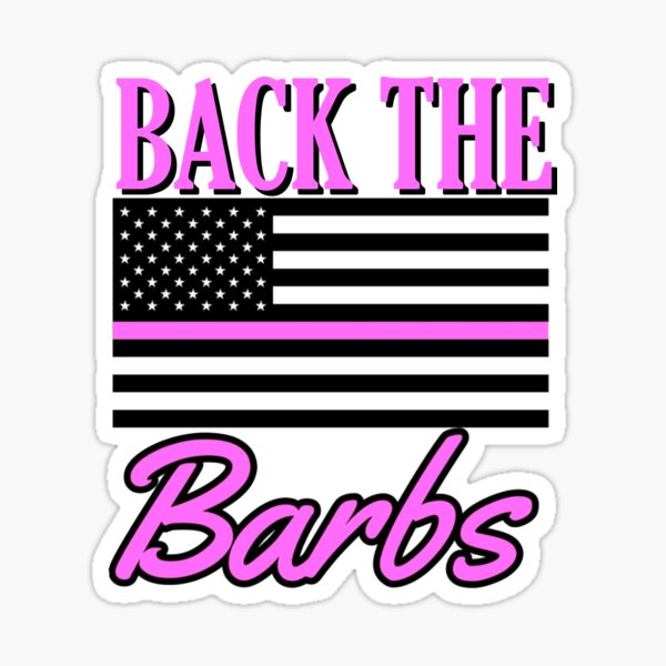 "Back The Barbs" Sticker for Sale by SweetCartoon | Redbubble