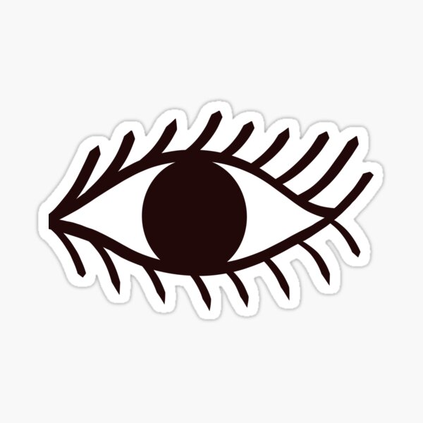"Monochrome, Black and White, Eye" Sticker for Sale by OneThreeSix ...