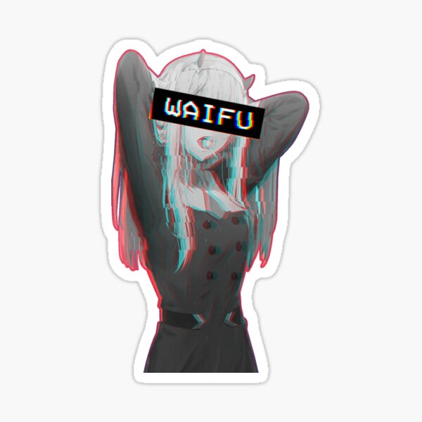 "Zero Two Waif| Perfect Gift" Sticker for Sale by genrtrudea | Redbubble