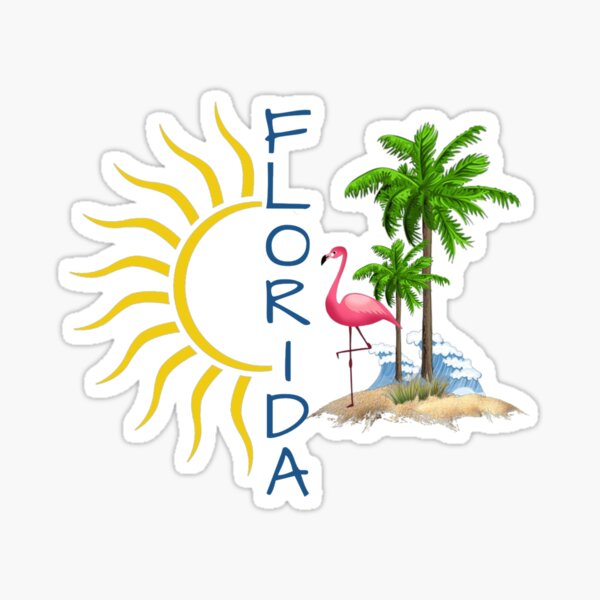 "Florida" Sticker for Sale by designbyjodyb | Redbubble