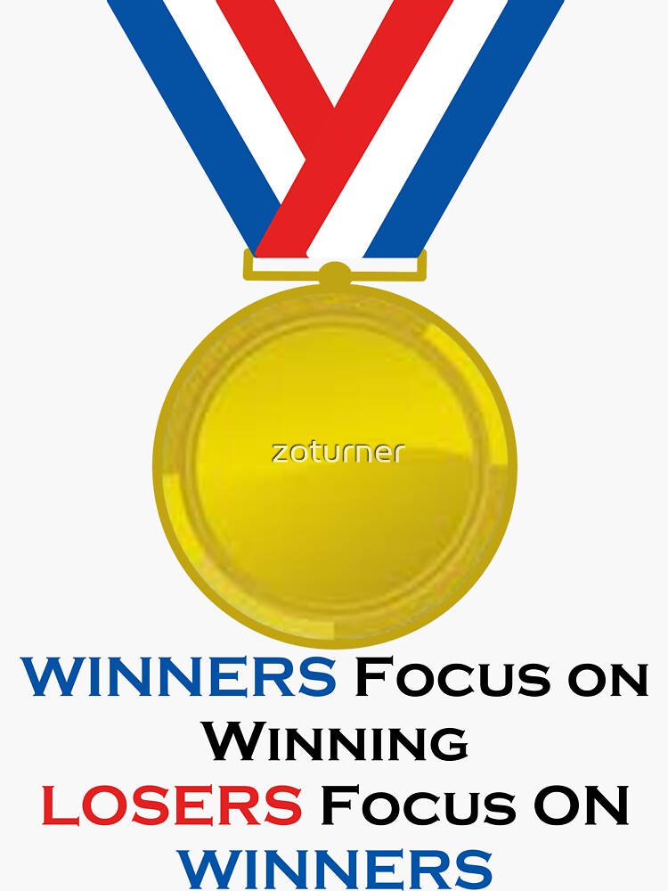 "Winners" Sticker for Sale by zoturner | Redbubble