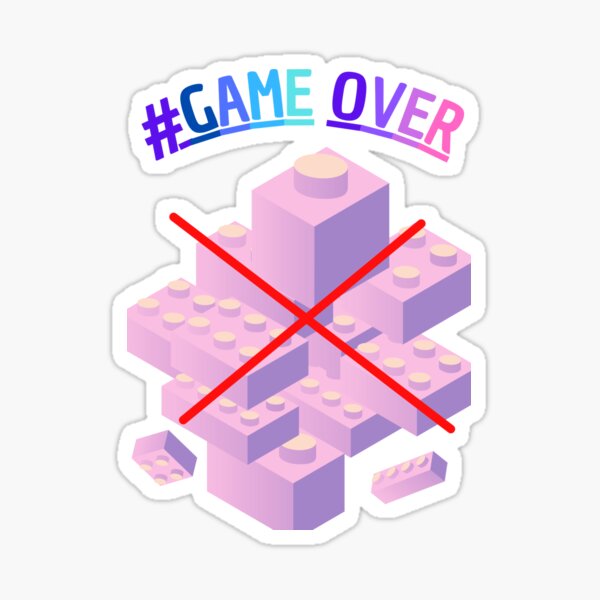 "Game over" Sticker by JlaskStore | Redbubble