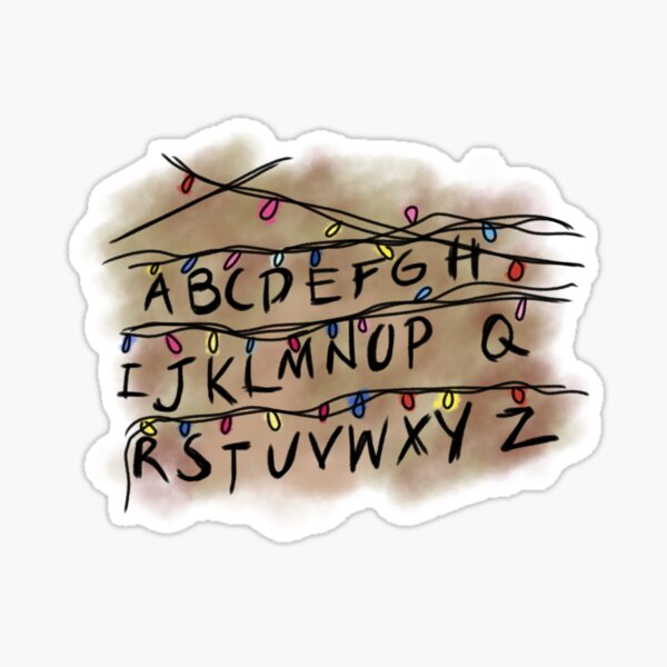 "Stranger things blinking lights" Sticker by Alishyac | Redbubble