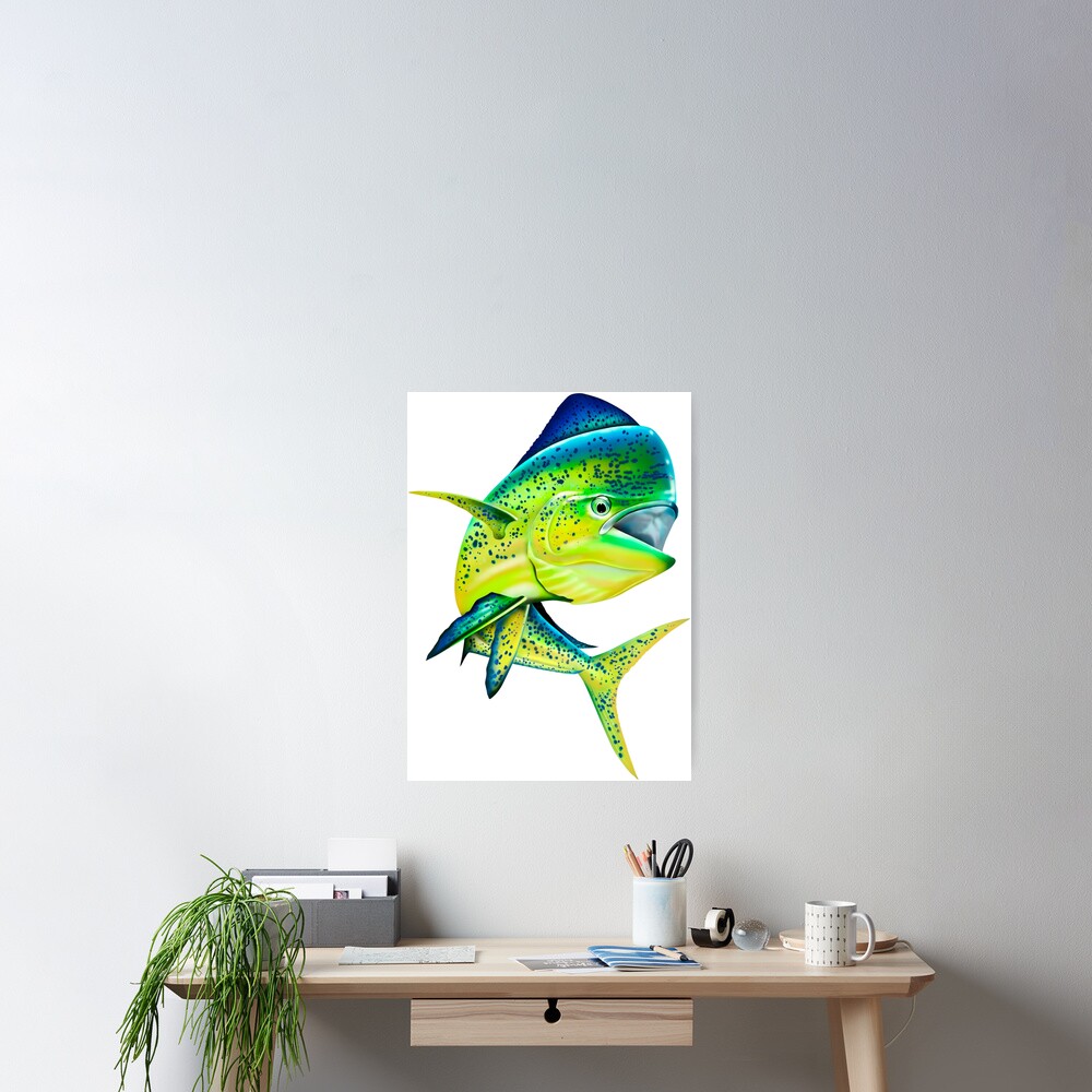 "Mahi Mahi digital painting" Poster by iColor4U | Redbubble