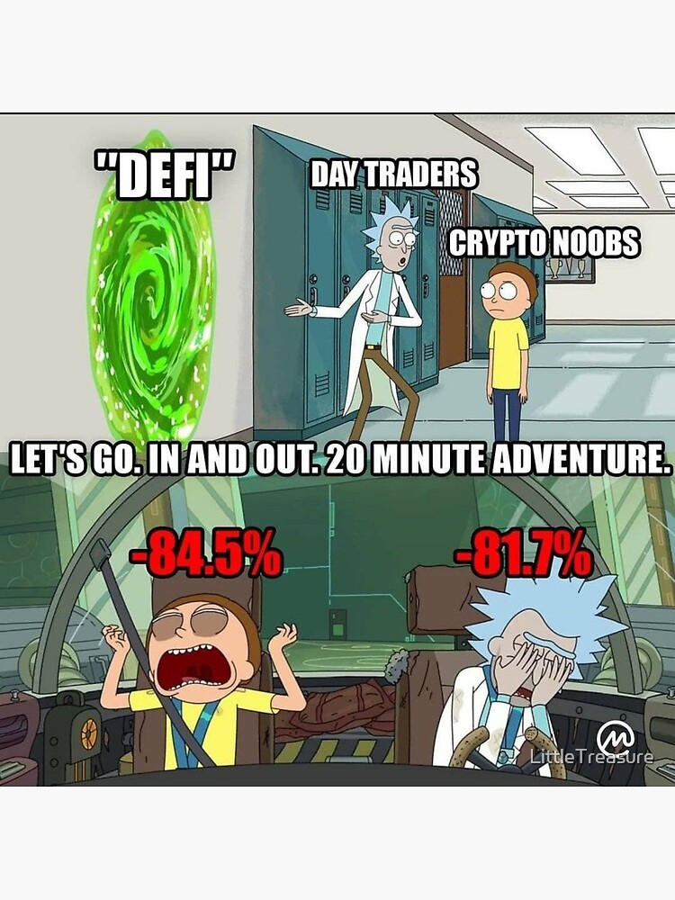 "DeFi DayTrader Meme" Art Print by LittleTreasure | Redbubble