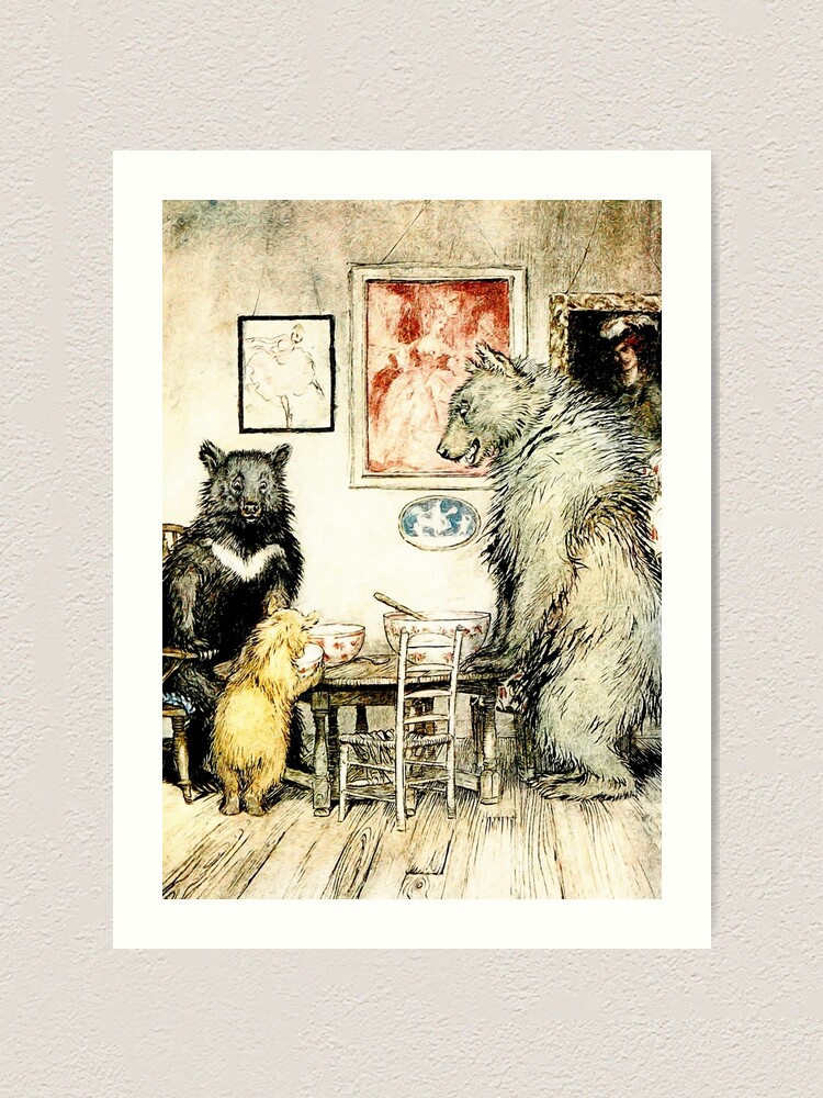 The Three Bears” by Arthur Rackham" Art Print for Sale by PatricianneK ...