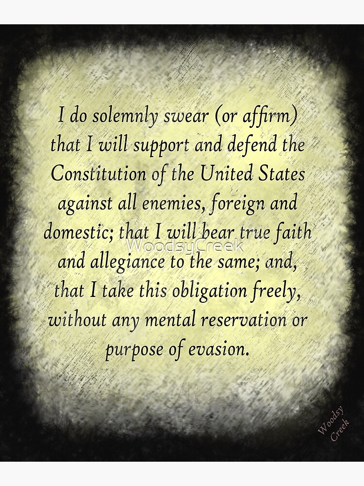 "Support and Defend the U.S. Constitution" Poster for Sale by ...