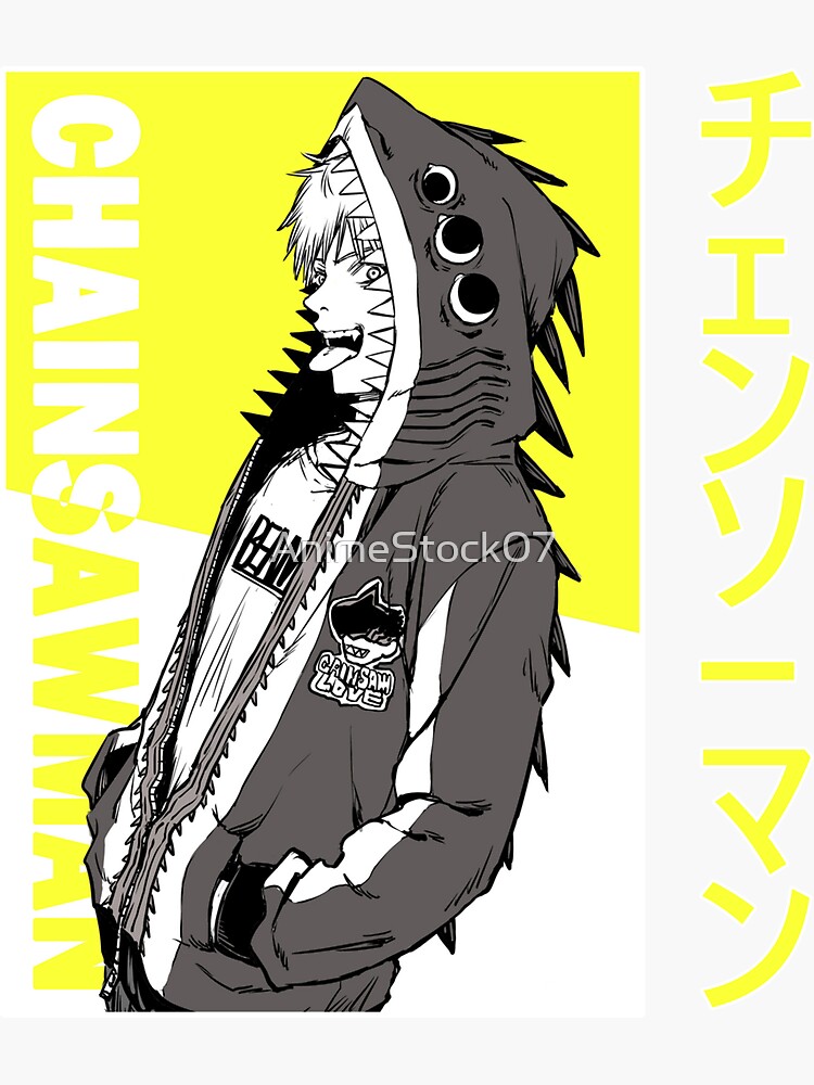 "DENJI AND BEAM" Sticker for Sale by AnimeStock07 | Redbubble