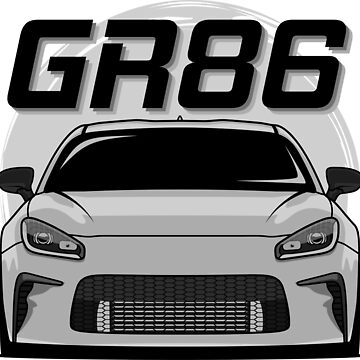 "Silver GR86" Sticker by goldentuners | Redbubble