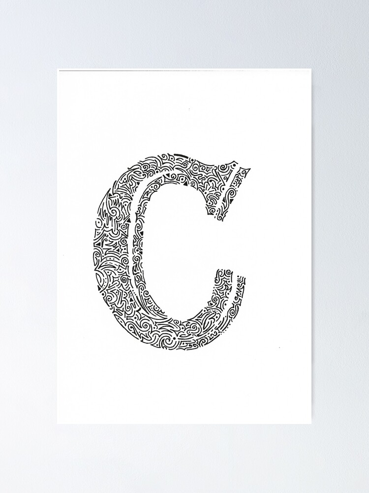 "Stylized Letter C Art" Poster by Olivialee14 | Redbubble