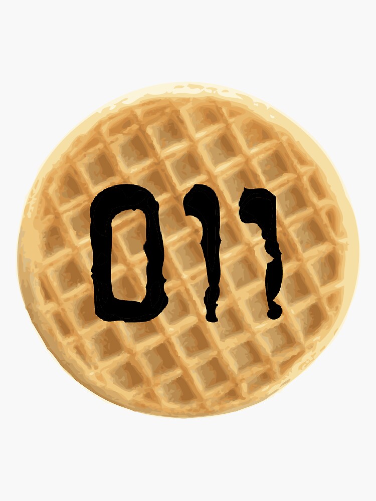 "Stranger Things 11 Waffle" Sticker by finlaysonart | Redbubble