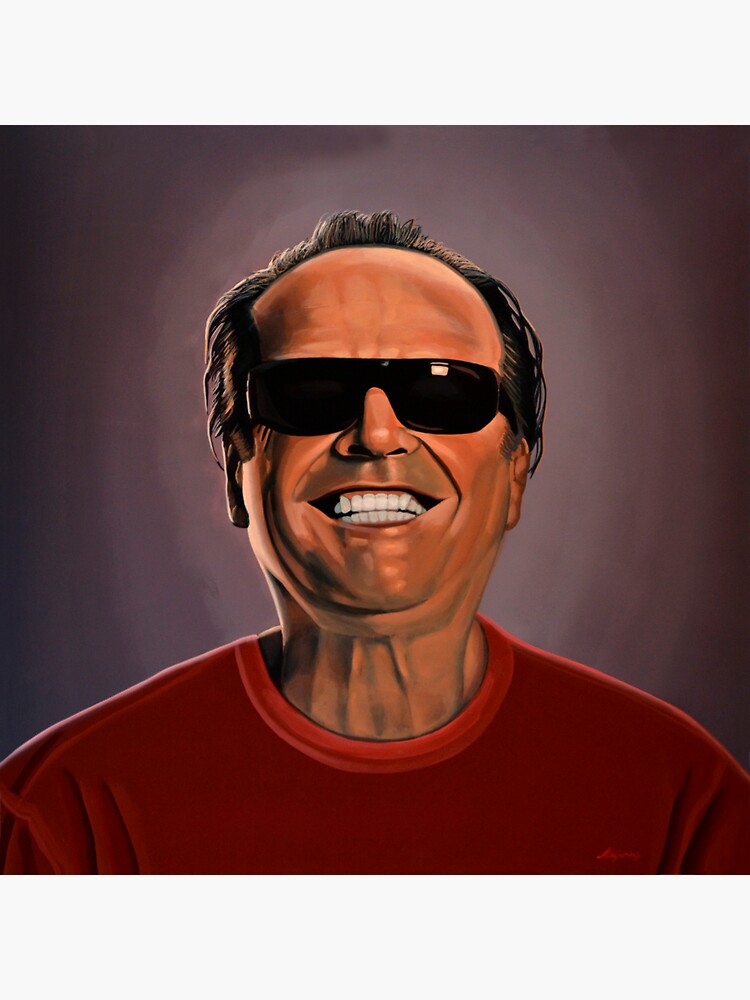 "Jack Nicholson 2 Painting" Sticker for Sale by PaulMeijering | Redbubble