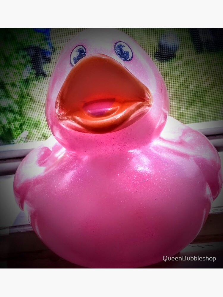 "Pink Rubber Ducky" Sticker for Sale by QueenBubbleshop | Redbubble
