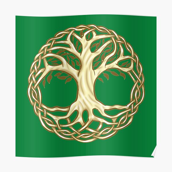 "Tree of Life Magic Symbol" Poster by JJPhoenixArt | Redbubble