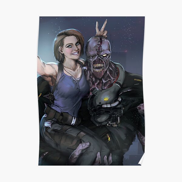 Jill And Nemesis Poster By Monsterwolf Redbubble