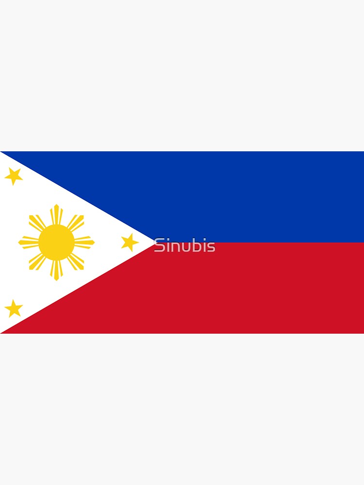 "Philippines Colors (Horizontal)" Sticker by Sinubis | Redbubble