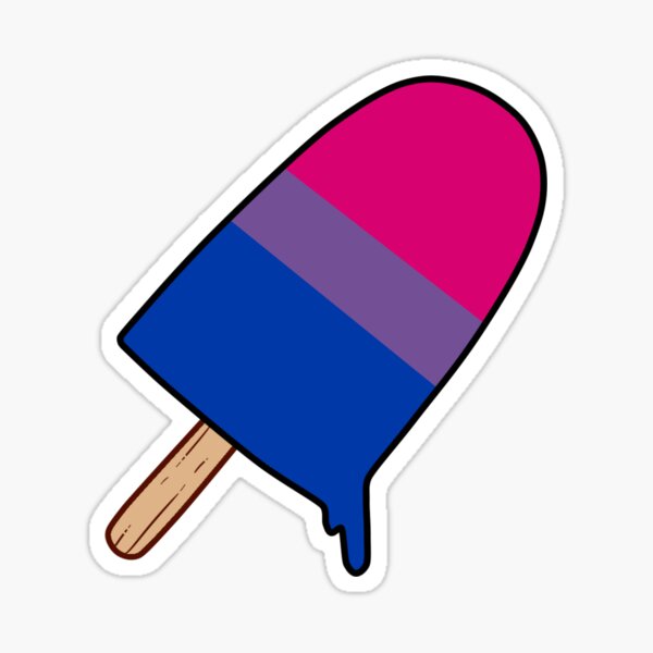 Bisexual Pride Popsicle Sticker For Sale By Cottoncandysoda Redbubble
