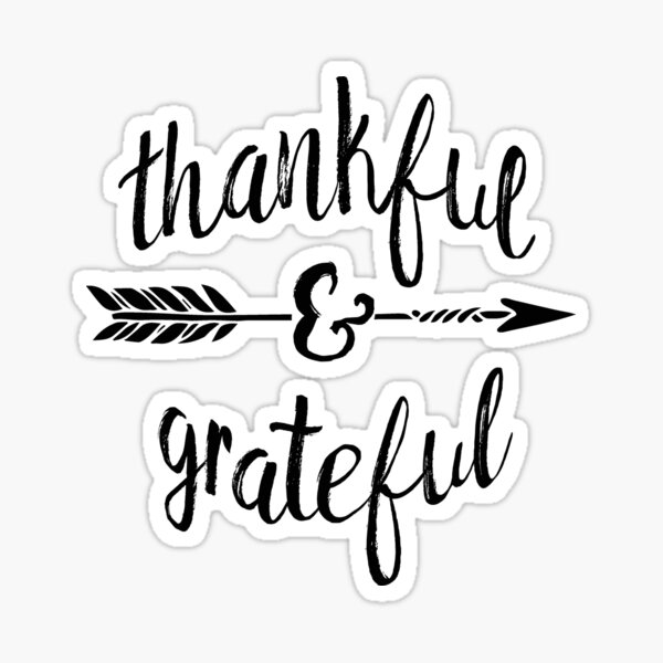 Gratitude Stickers | Redbubble