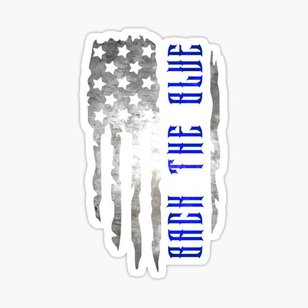 "BACK THE BLUE FLAG" Sticker by SebastianViking | Redbubble