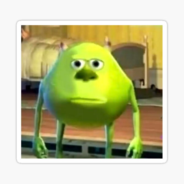 "Cursed mike" Sticker for Sale by LostTurkey | Redbubble