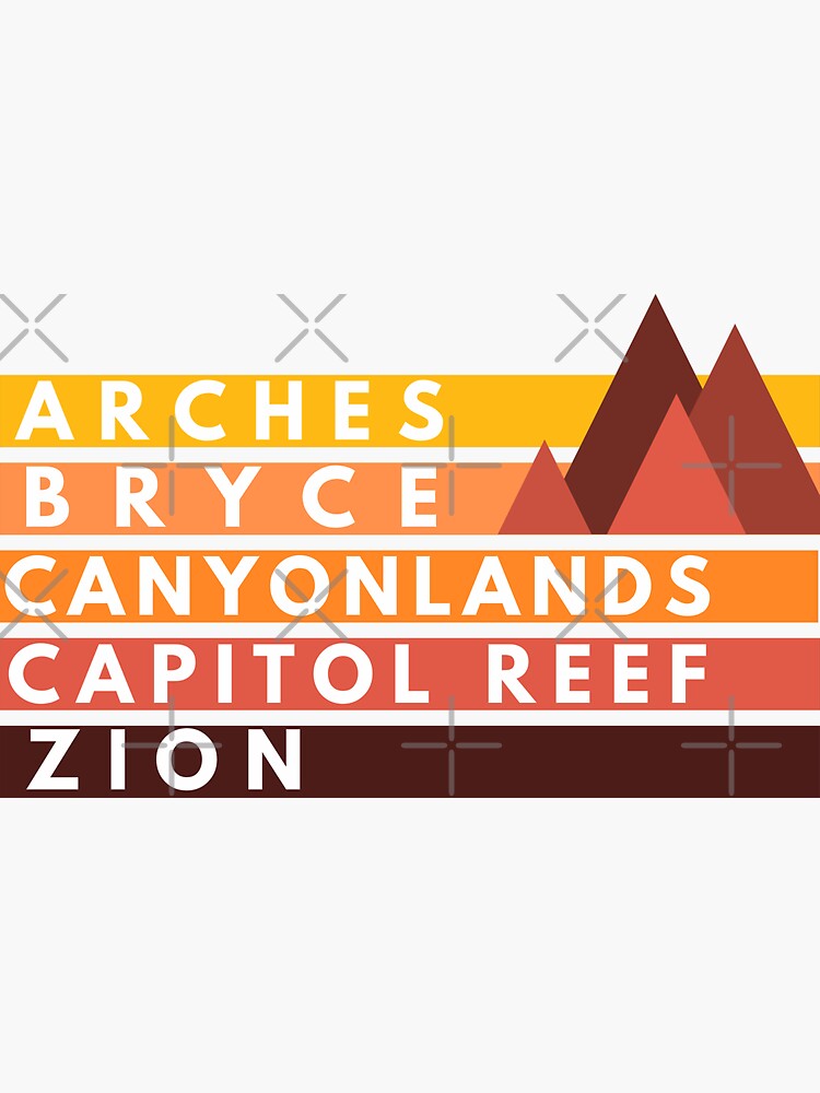 "Utah Mighty 5 National Parks Arches Bryce Canyonlands Capitol Reef ...