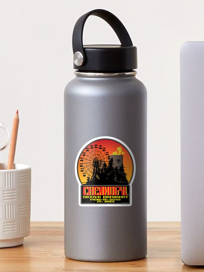 "Chernobyl Cannabis Strain Art" Sticker for Sale by kushcoast | Redbubble