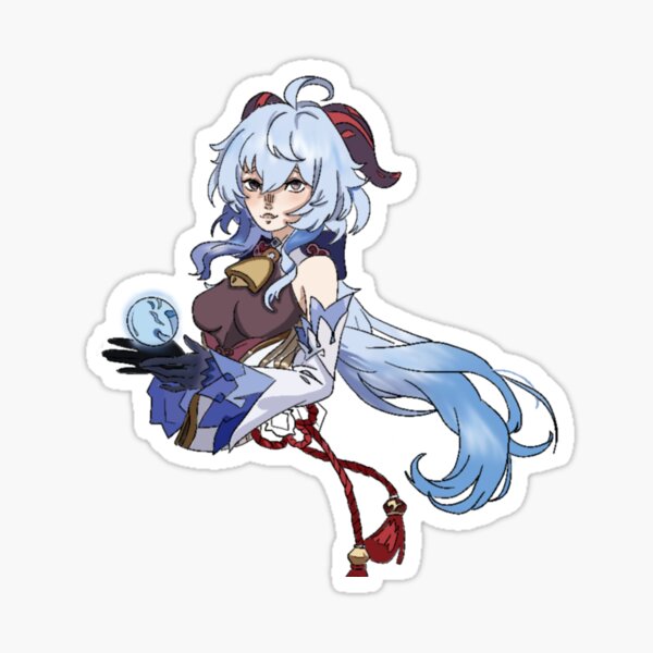 "ganyu" Sticker for Sale by Toadstealer | Redbubble