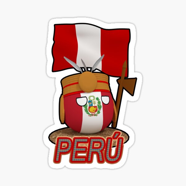 Pegatina «Peruballs» de Countryballs3D | Redbubble