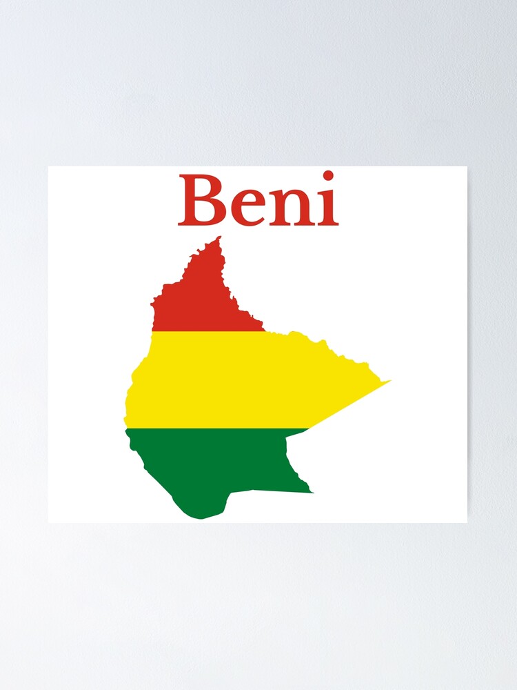 "Beni Department Map Design, Bolivia" Poster by marosharaf | Redbubble