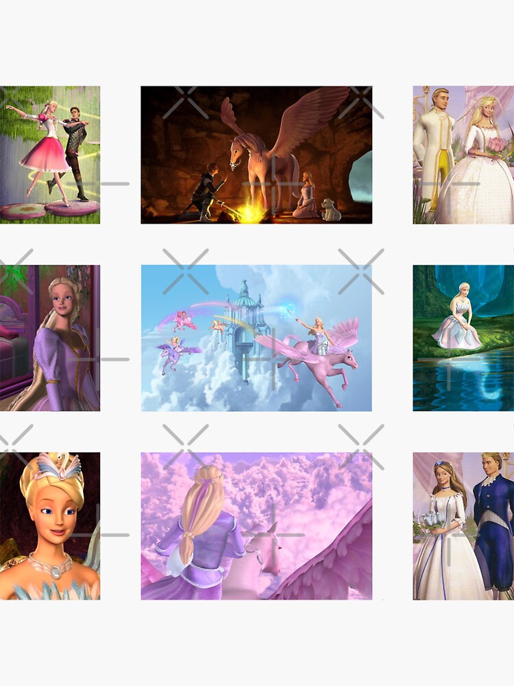 "Barbie Vintage Movies Sticker Set" Sticker for Sale by FULLSHINE ...