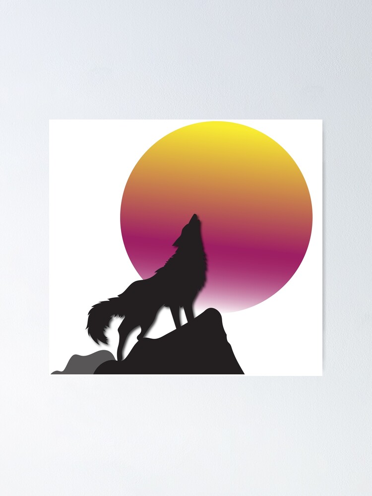 "sigma wolf" Poster by QMED | Redbubble