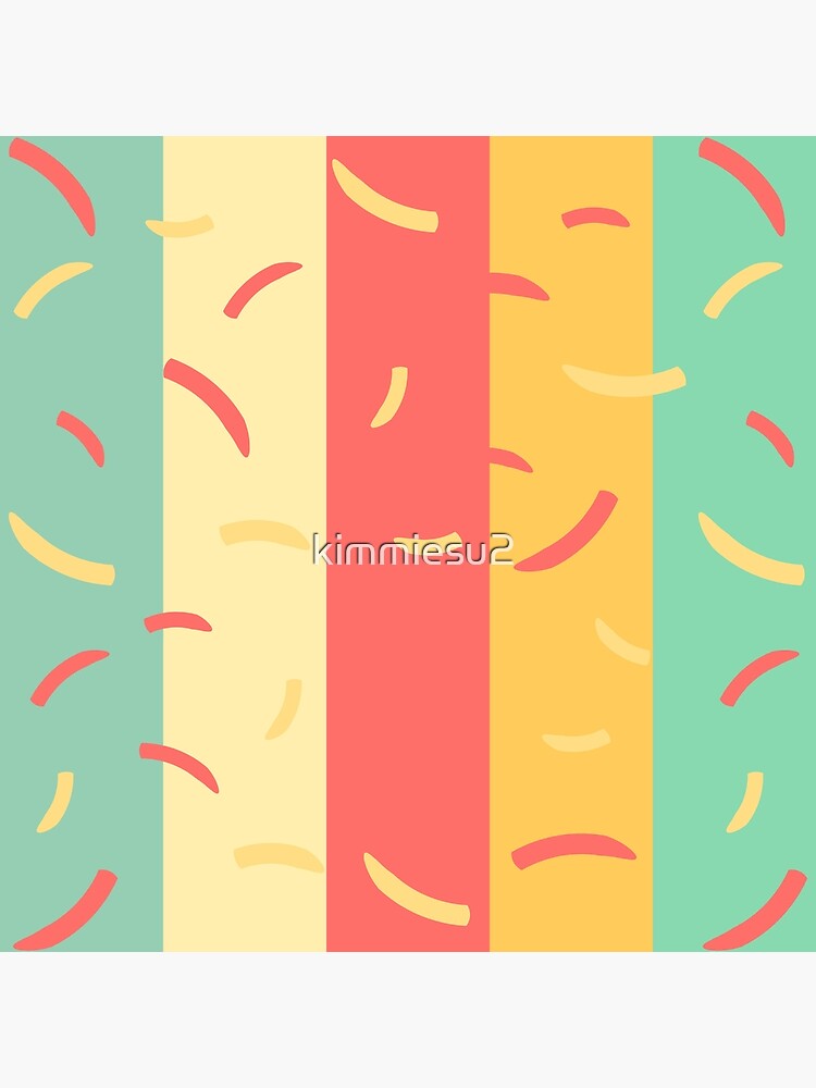 "Happy retro confetti colors" Poster for Sale by kimmiesu2 | Redbubble