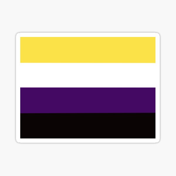 "Non-Binary Pride Flag" Sticker for Sale by Hana-Lee | Redbubble
