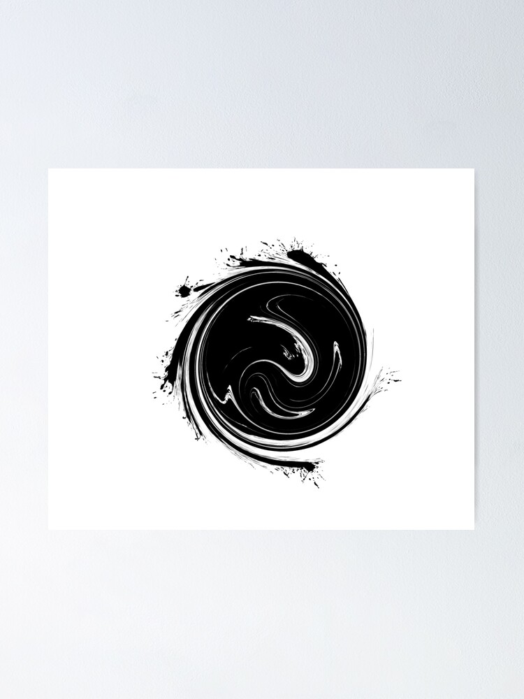 "Spilled Ink Vortex" Poster by SpiritPenguin | Redbubble